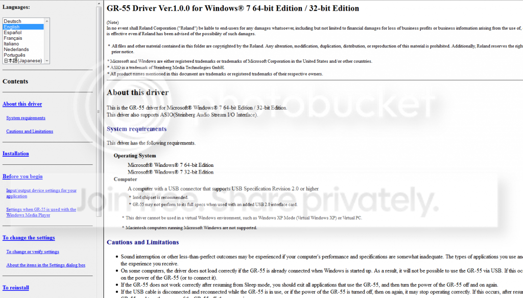 GR-55 - downloading MIDI driver